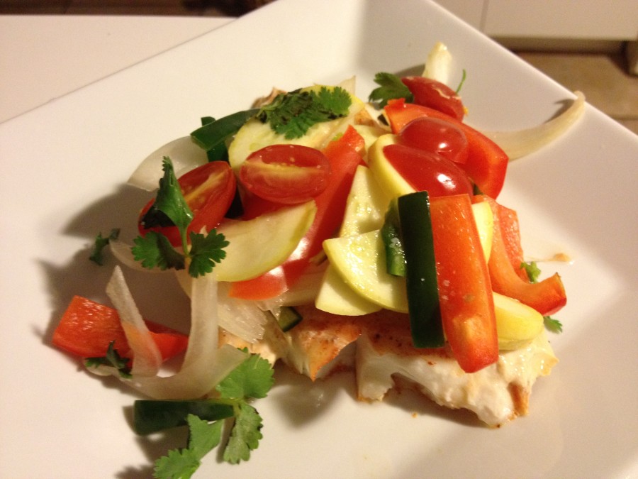 Papillote de pargo con vegetales - La Cocina de Vero