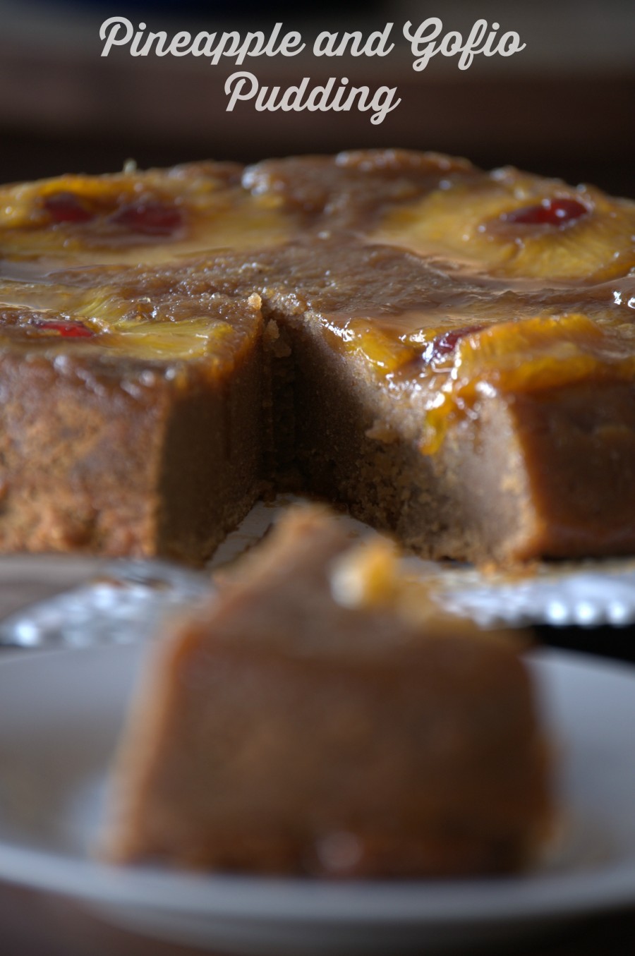 Pudín de piña y gofio / Pineapple and Gofio Pudding - La Cocina de Vero