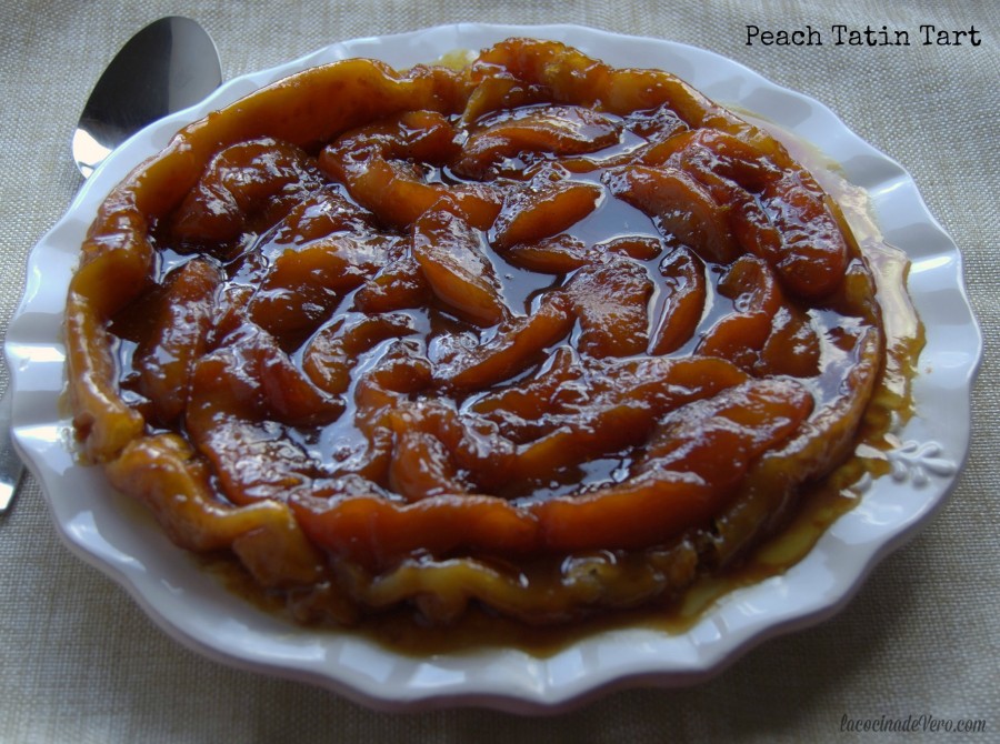 Tarta Tatin de melocotón / Peach Tatin Tart - La Cocina de Vero