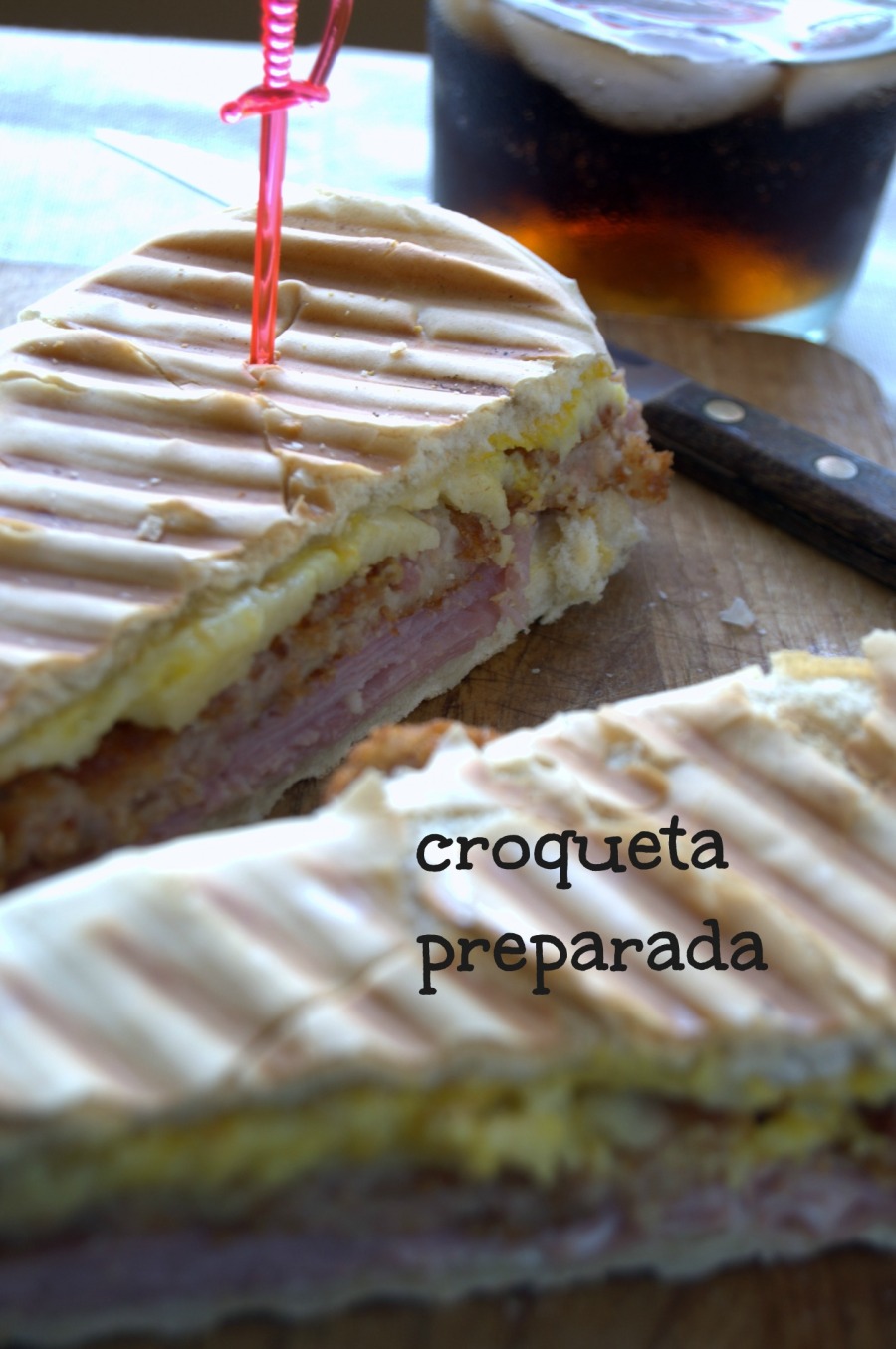 Sándwich de croqueta preparada - La Cocina de Vero