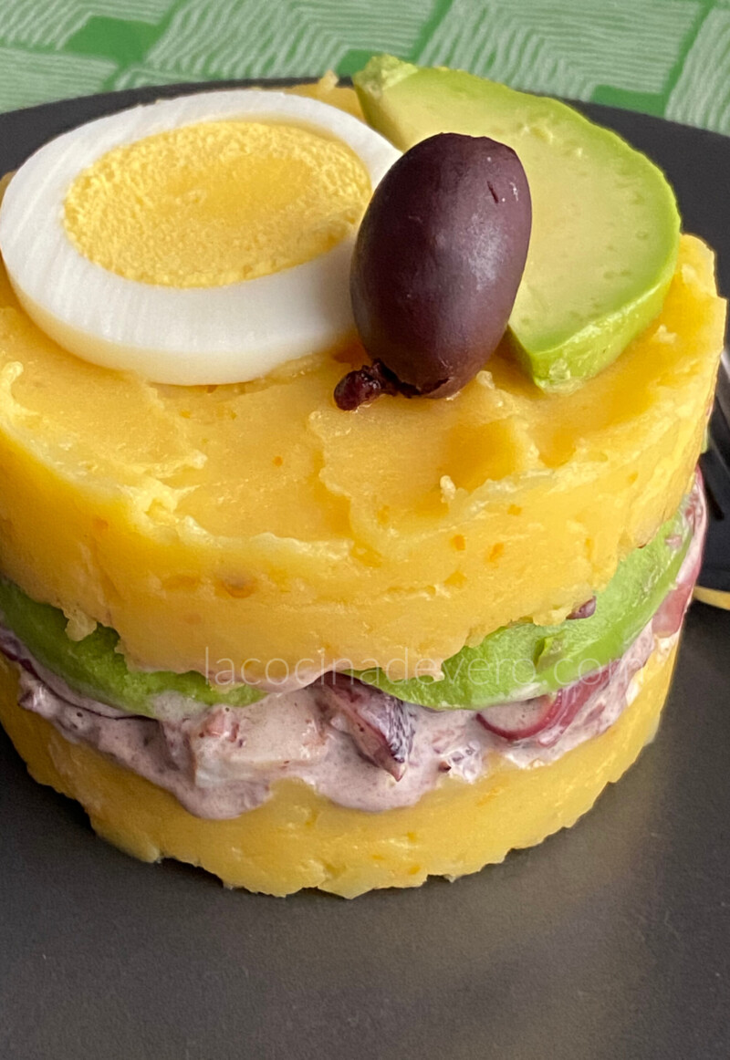 Causa limeña con pulpo - La Cocina de Vero